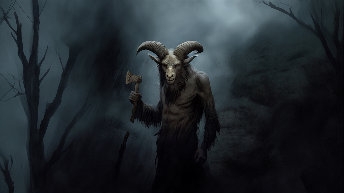 Commissioned Artwork: Goatman – Tom B. Free
