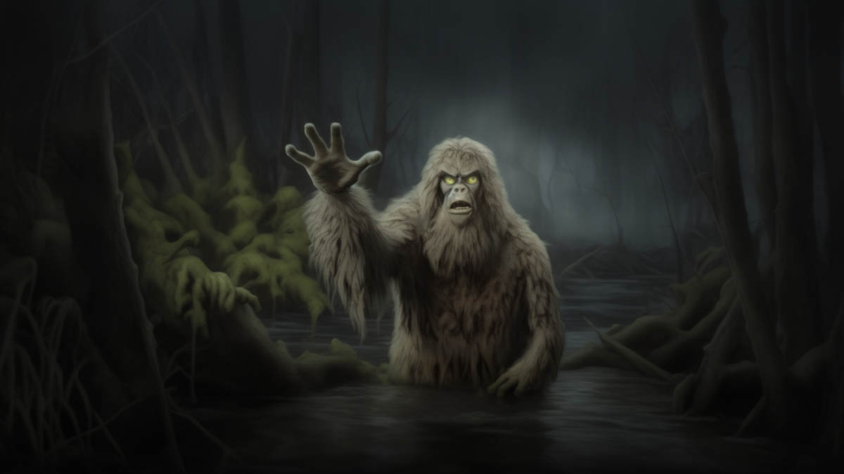 Commissioned Artwork: Honey Island Swamp Monster – Tom B. Free
